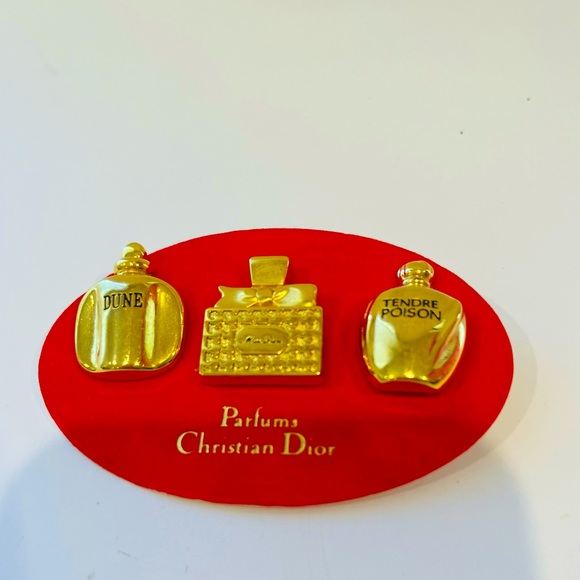 Dior | Jewelry | Vintage Dior Perfume Bottle Brooches | Poshmark